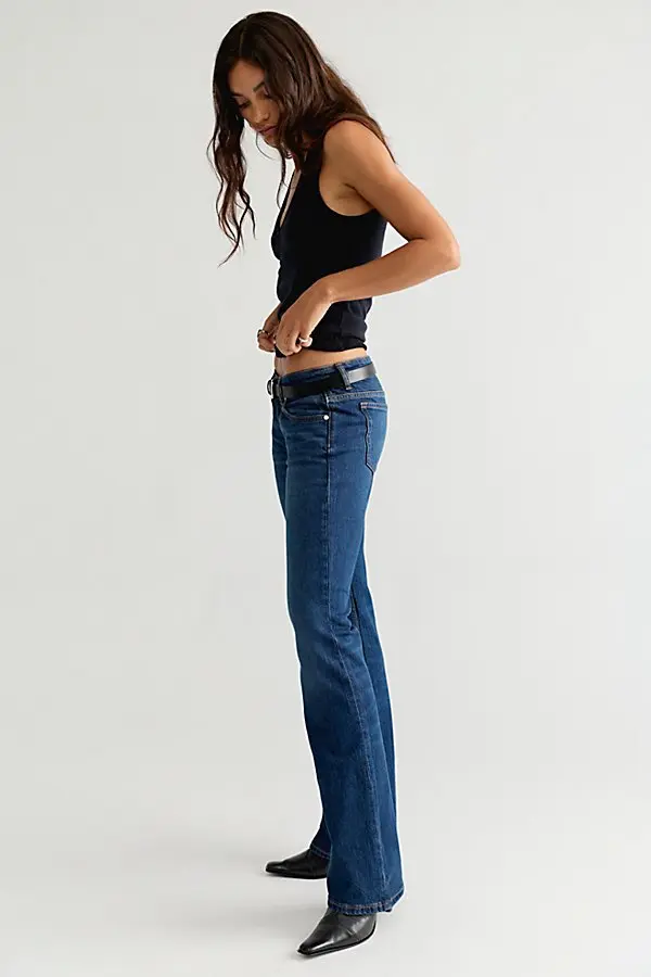 EB DENIM Maria Slim Low-rise Bootcut Jeans - Tribeca