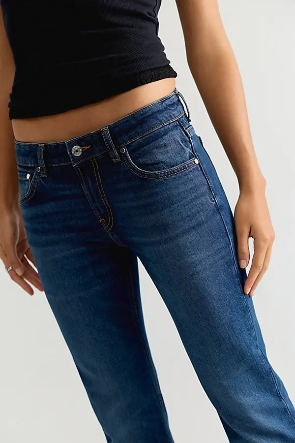 EB DENIM Maria Slim Low-rise Bootcut Jeans - Tribeca