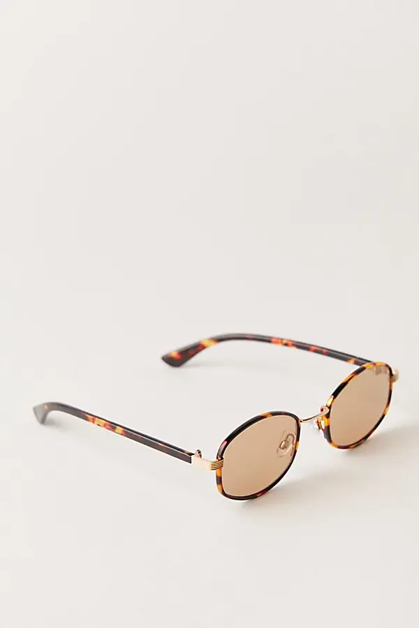 Free People Come Around Round Sunglasses