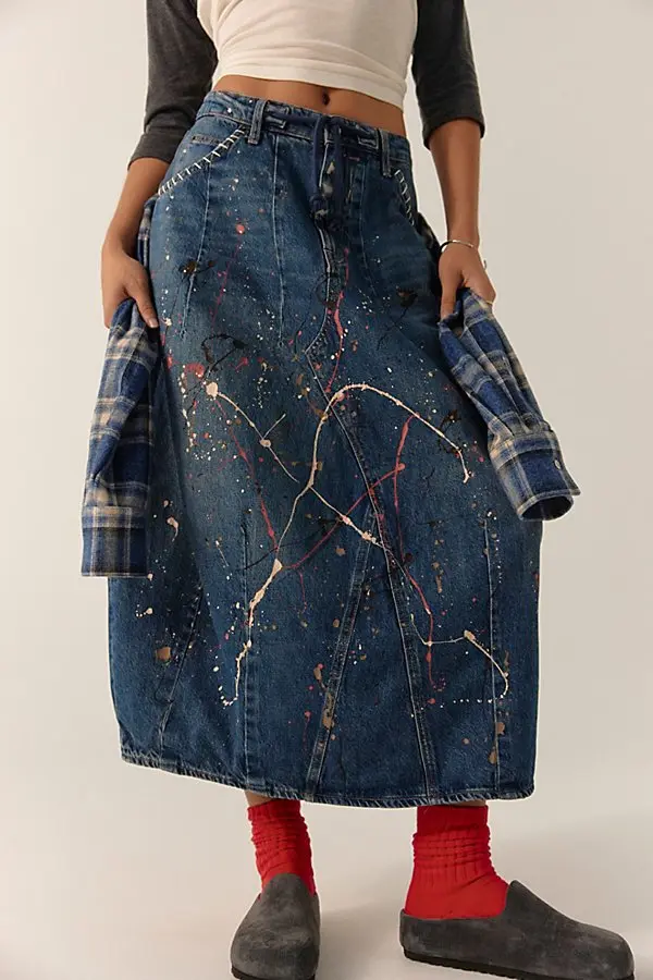 TRICIA FIX Bittersweet Denim Maxi Skirt