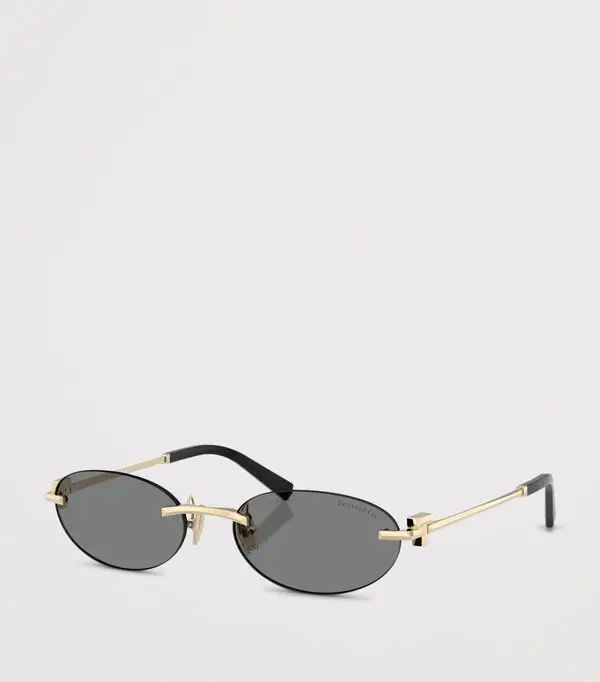Tiffany & Co. Metal Tf3119d Oval Sunglasses