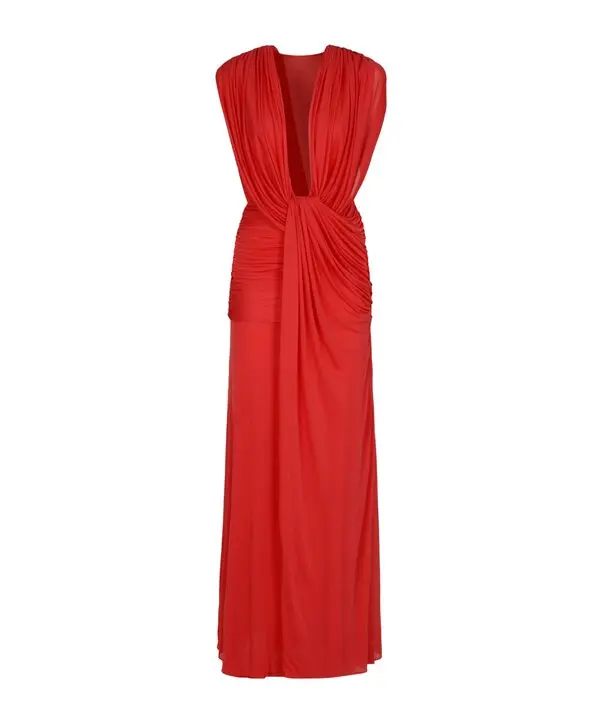 Christopher Esber Ripple Ruched Draped Maxi Dress