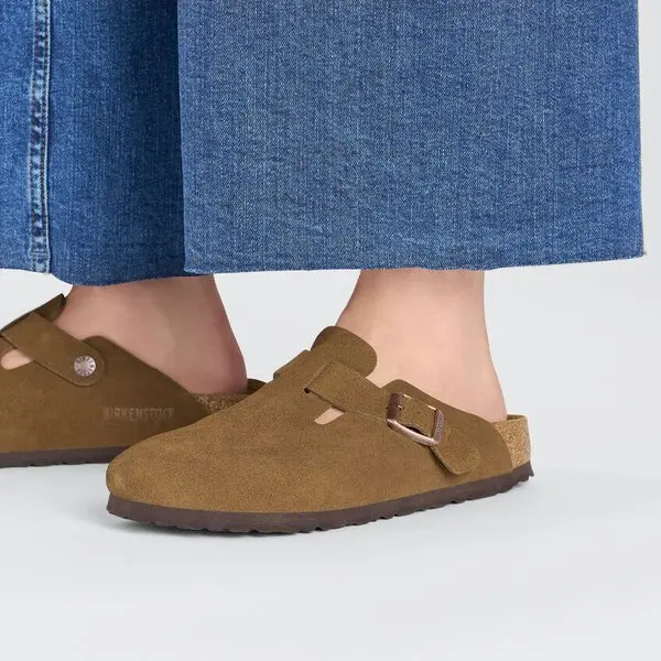 BIRKENSTOCK Boston Buckle Detailed Slip-on Mules