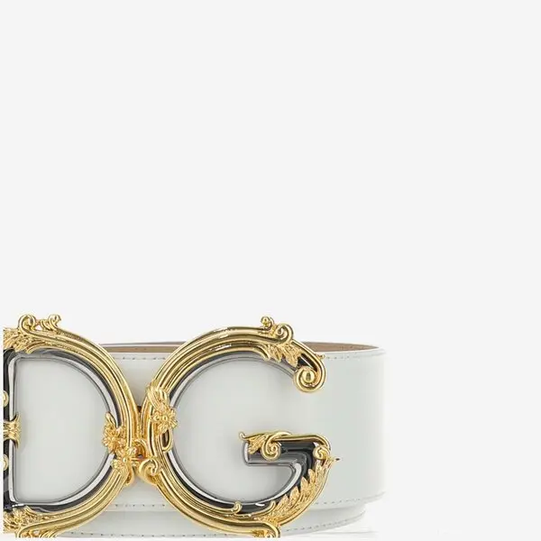 Dolce & Gabbana Baroque Dg Logo Belt