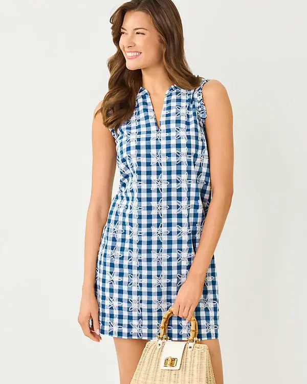 Lilly Pulitzer® Kavalla Popover Dress - Navy