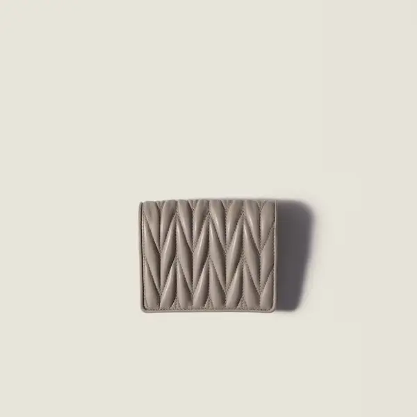 Miu Miu Small Matelassé Nappa Leather Wallet
