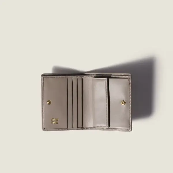 Miu Miu Small Matelassé Nappa Leather Wallet