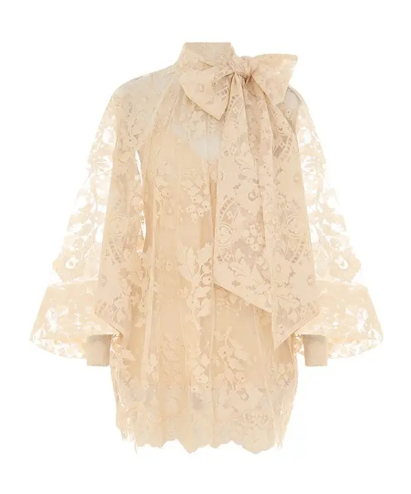 Zimmermann Lace Shirt - Light Tea