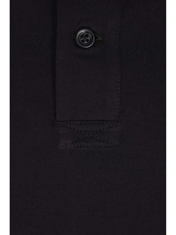 Brunello Cucinelli Logo Embroidered Long-sleeved Polo Shirt