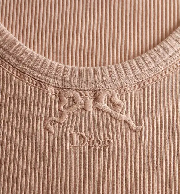 Dior Embroidered Fitted Tank Top