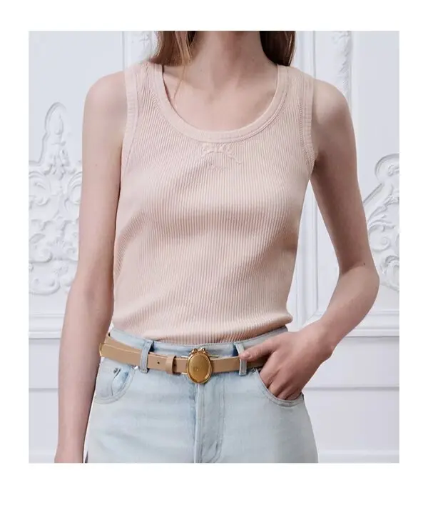 Dior Embroidered Fitted Tank Top