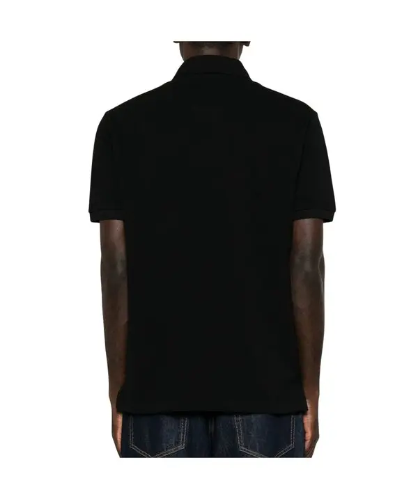 Etro Pegaso-embroidered Polo Shirt - Black