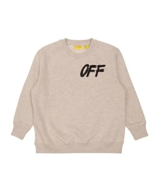 Off-White Crew-neck Knit Top