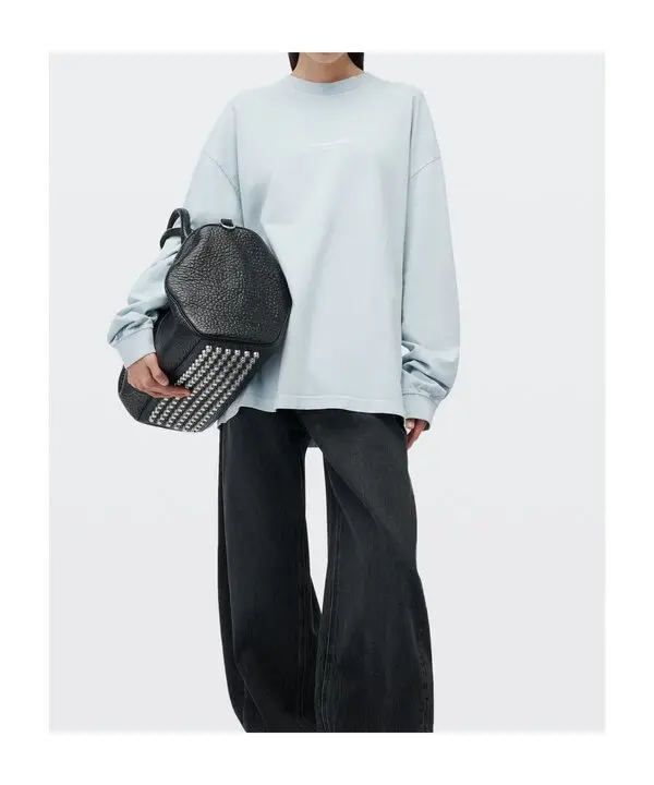 Alexander Wang Logo Print Long Sleeve Tee - No