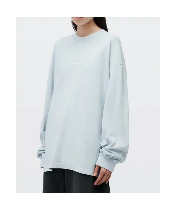Alexander Wang Logo Print Long Sleeve Tee - No
