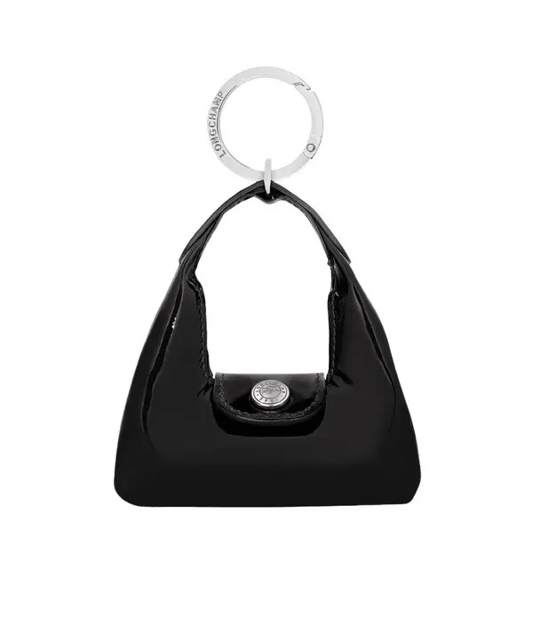 Longchamp Le Pliage Xtra Key Ring - Black
