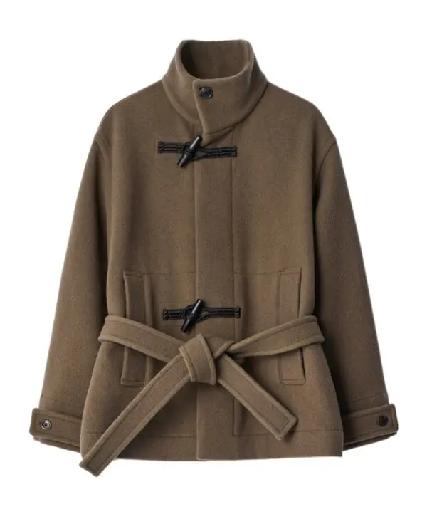 LEMAIRE Short Duffle Coat In Wool