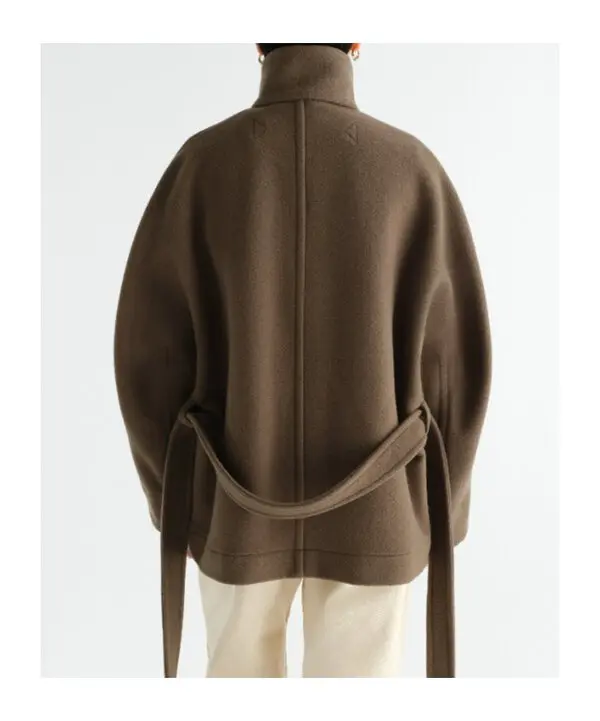LEMAIRE Short Duffle Coat In Wool