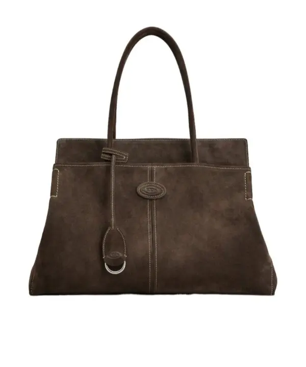 TOD'S Suede Pocket Tote Bag