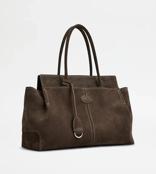 TOD'S Suede Pocket Tote Bag