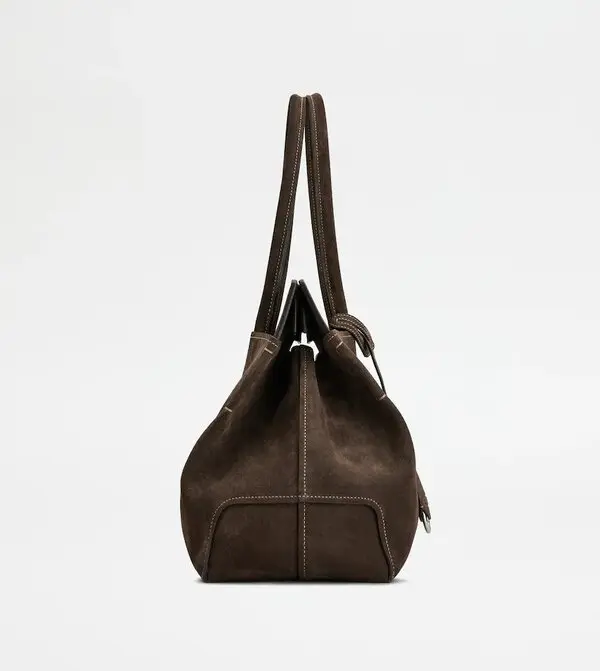 TOD'S Suede Pocket Tote Bag