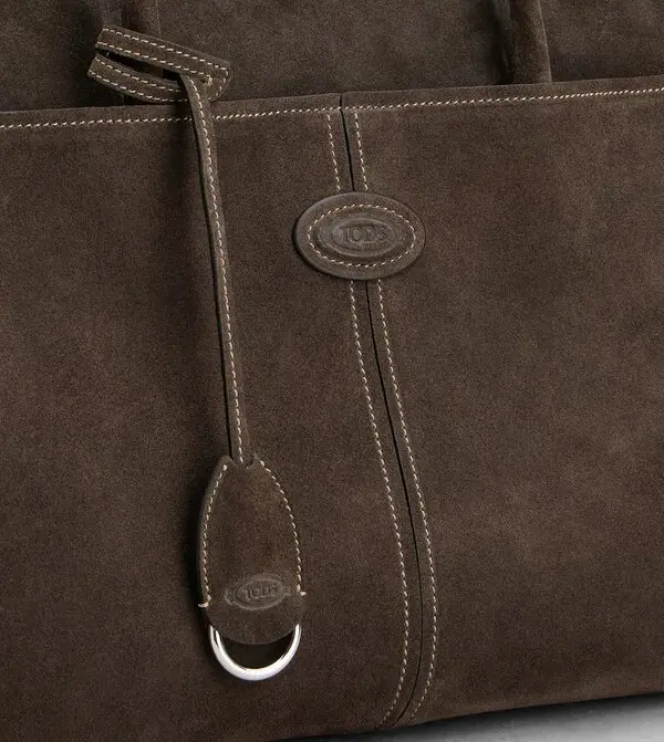 TOD'S Suede Pocket Tote Bag