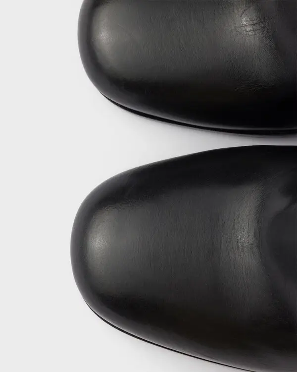 Prada Leather Block-heeled Boots