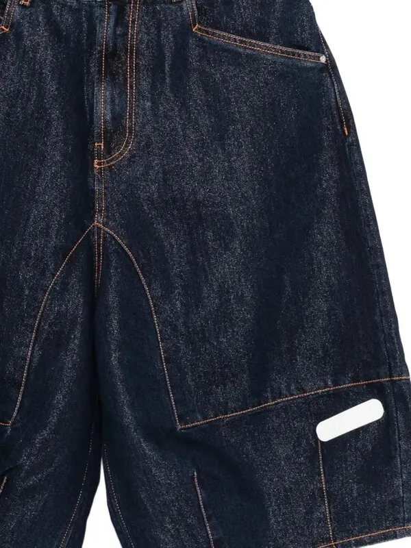 PDFCHANNEL Logo Denim Shorts