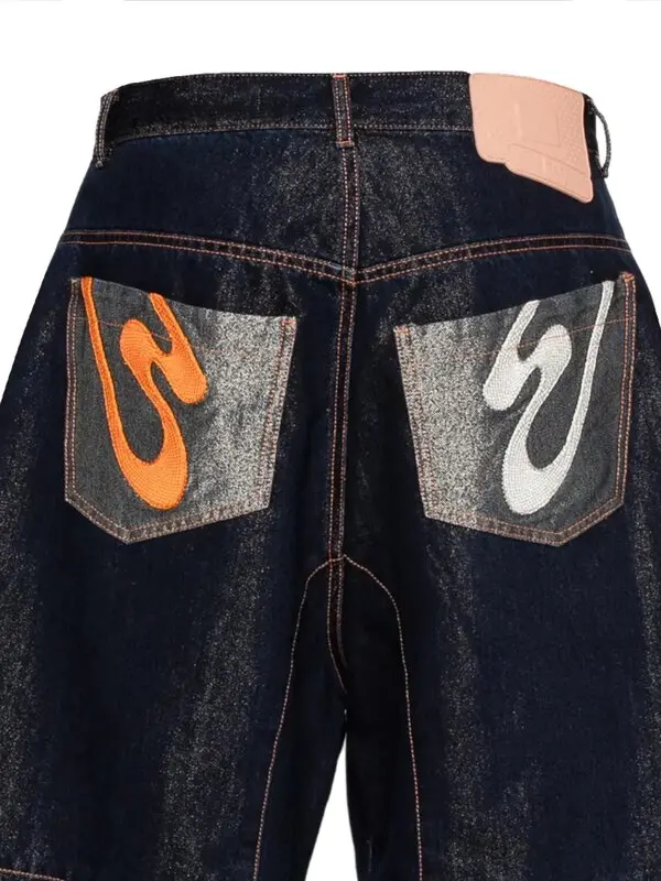PDFCHANNEL Logo Denim Shorts