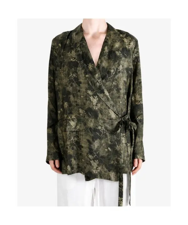 UMA WANG Khloe Jacket - Green/grey