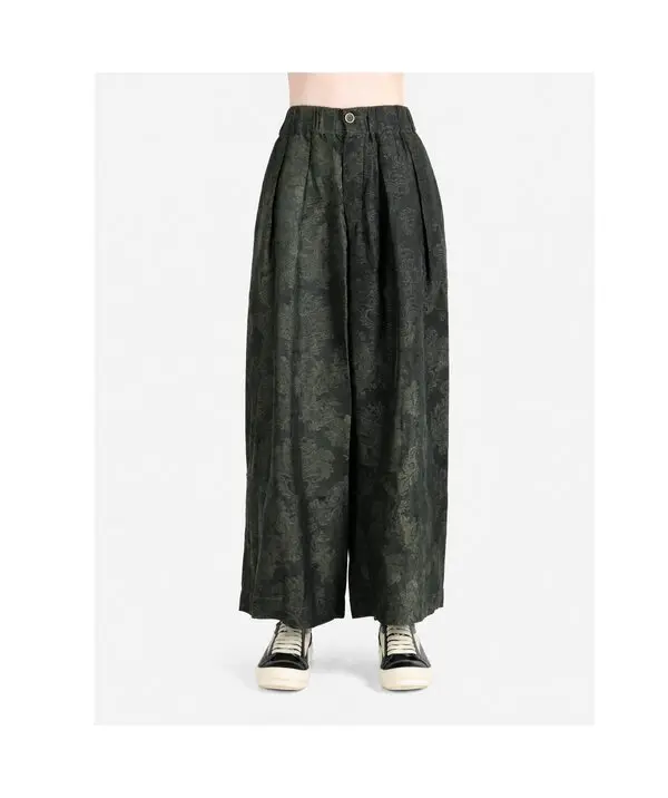 UMA WANG High-waisted Wide-leg Casual Trousers