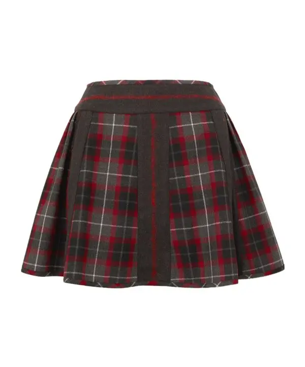 VIVIENNE WESTWOOD Mini Bell Skirt - Charcoal Red