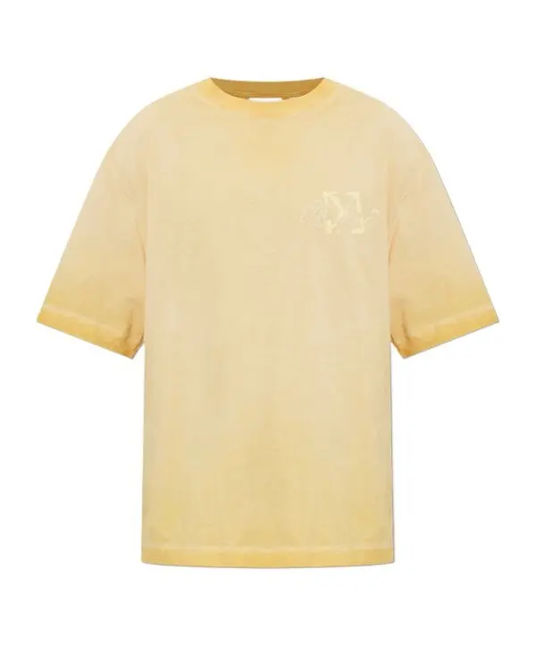 Off-White Crew-neck T-shirt - Orange