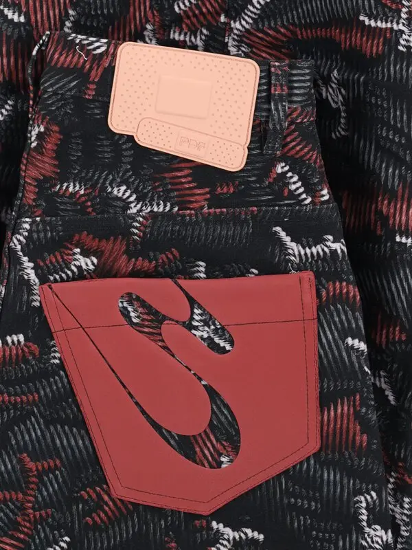 PDFCHANNEL Abstract Print Wide-leg Pants