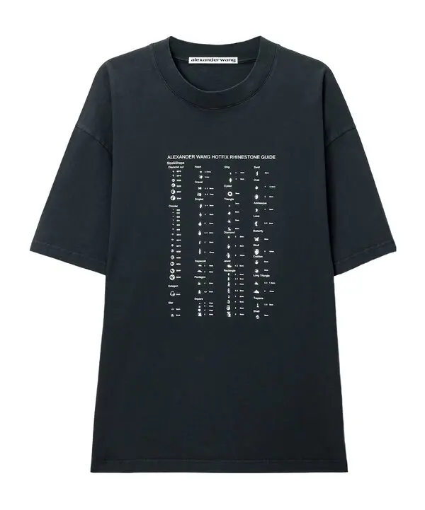 Alexander Wang Crystal Graphic Tee