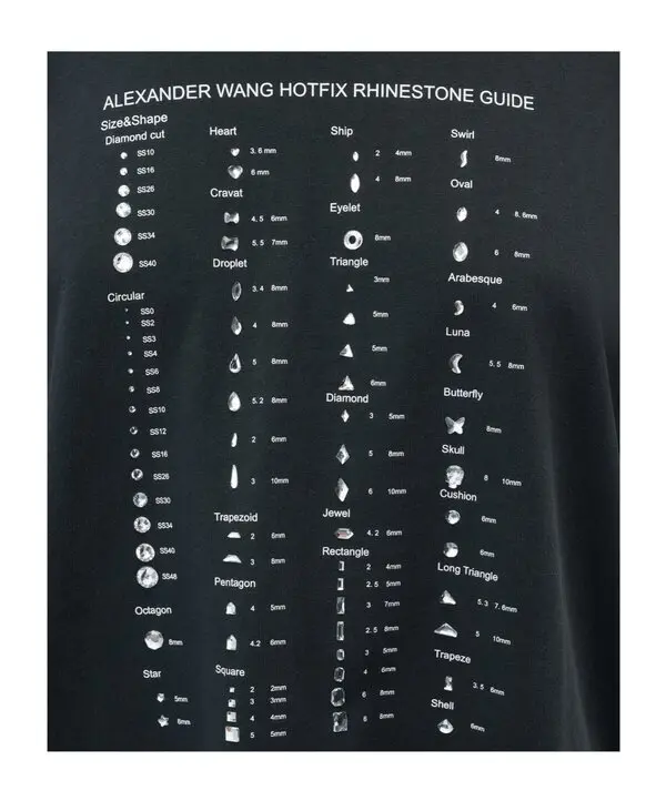 Alexander Wang Crystal Graphic Tee
