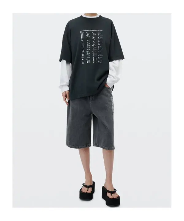 Alexander Wang Crystal Graphic Tee