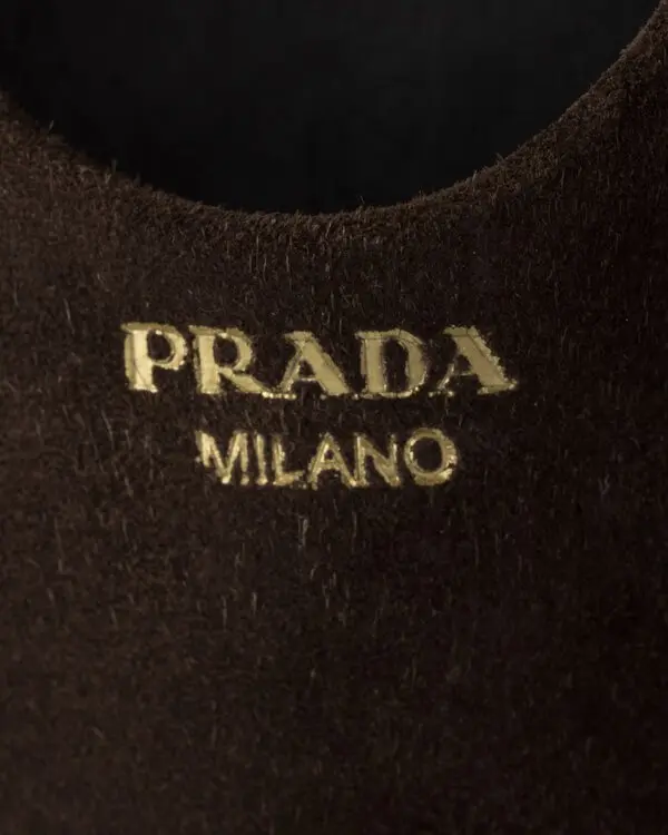 Prada Suede Ballerinas - Dark Brown