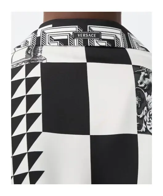 Versace Printed Silk Twill Regular Shirt