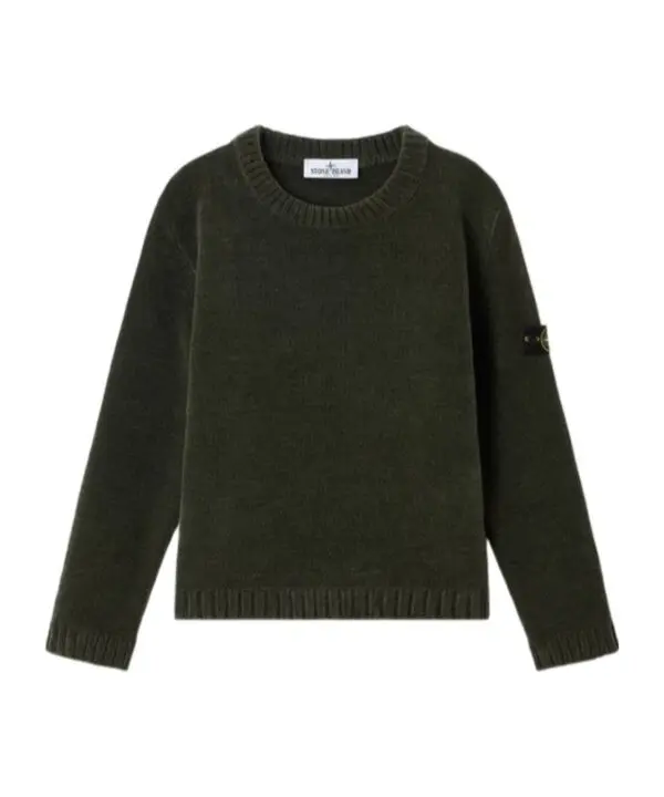 Stone Island Regular-fit Crewneck Jumper With Ribbed Trims