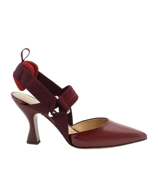 Fendi Slingback Pointed-toe Pumps