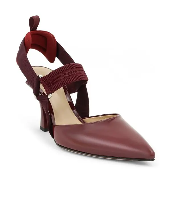 Fendi Slingback Pointed-toe Pumps