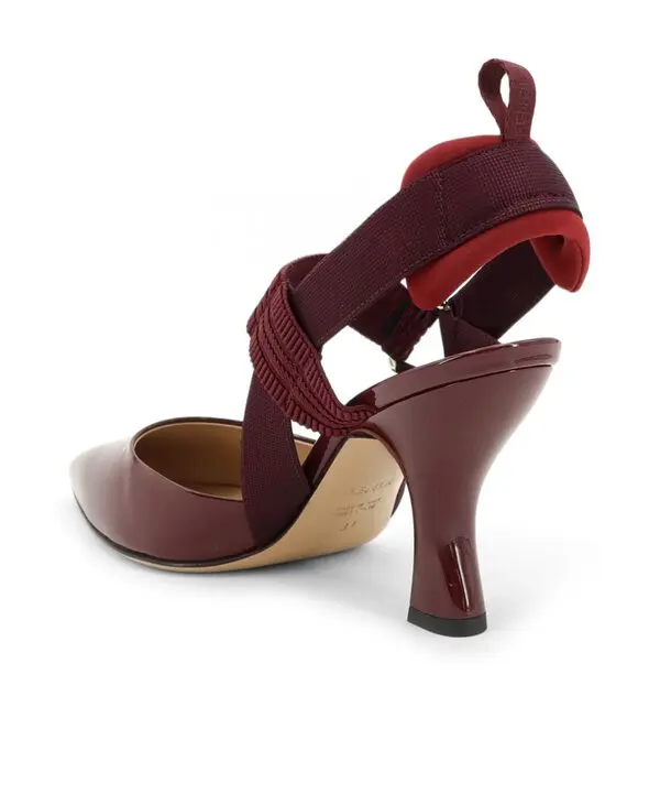 Fendi Slingback Pointed-toe Pumps