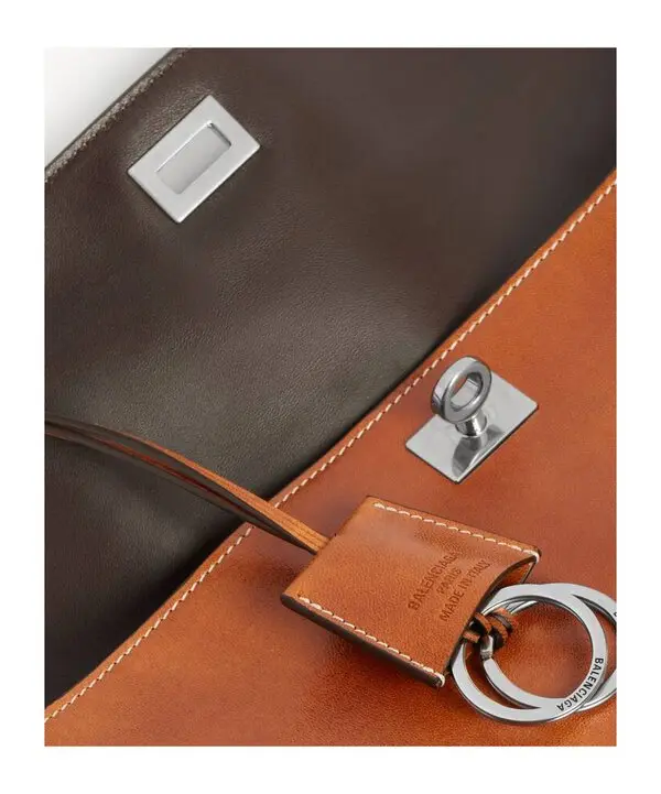Balenciaga Rodeo Handbag Large In New Tan/multicolor