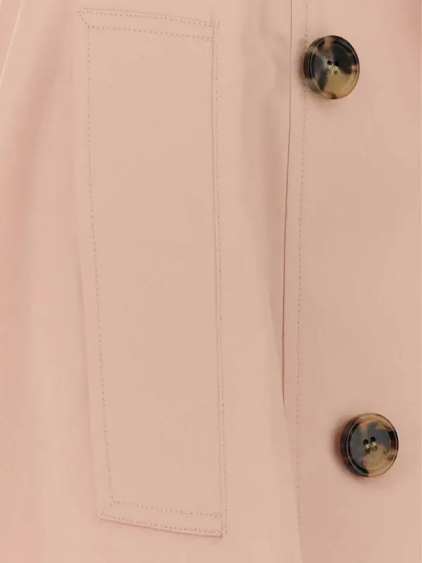 Burberry Buttoned Belted Skirt