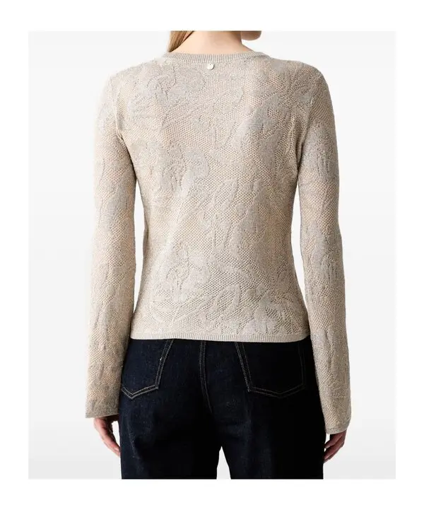 Liu Jo Floral-jacquard Crewneck Jumper
