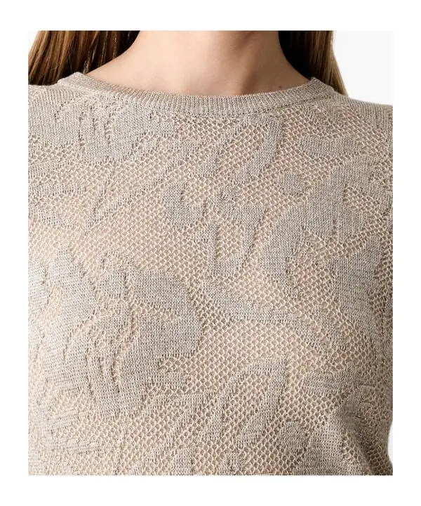 Liu Jo Floral-jacquard Crewneck Jumper