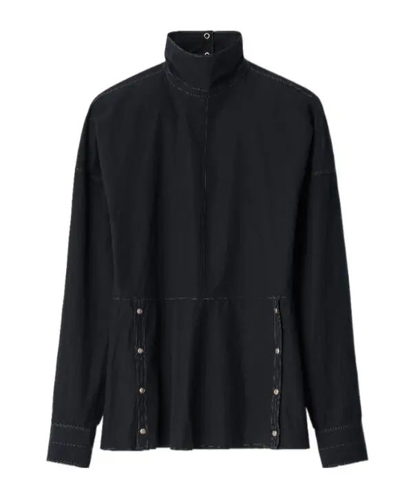 LEMAIRE Press-stud Bib Top In Cotton Crepe