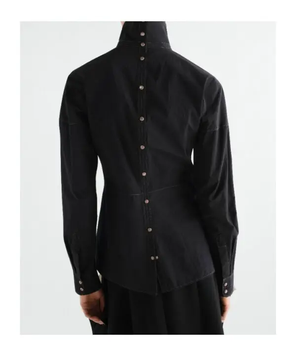 LEMAIRE Press-stud Bib Top In Cotton Crepe