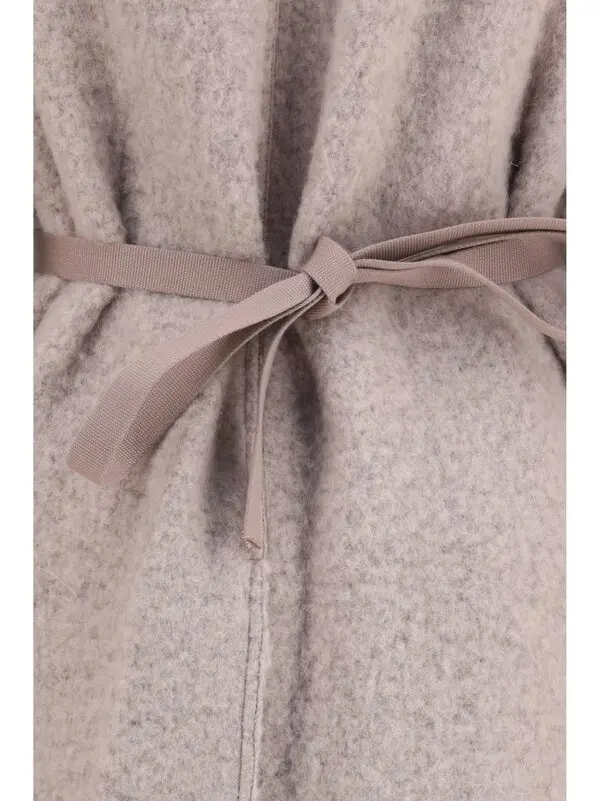 Rick Owens Dracucollar Belted Wrap Coat